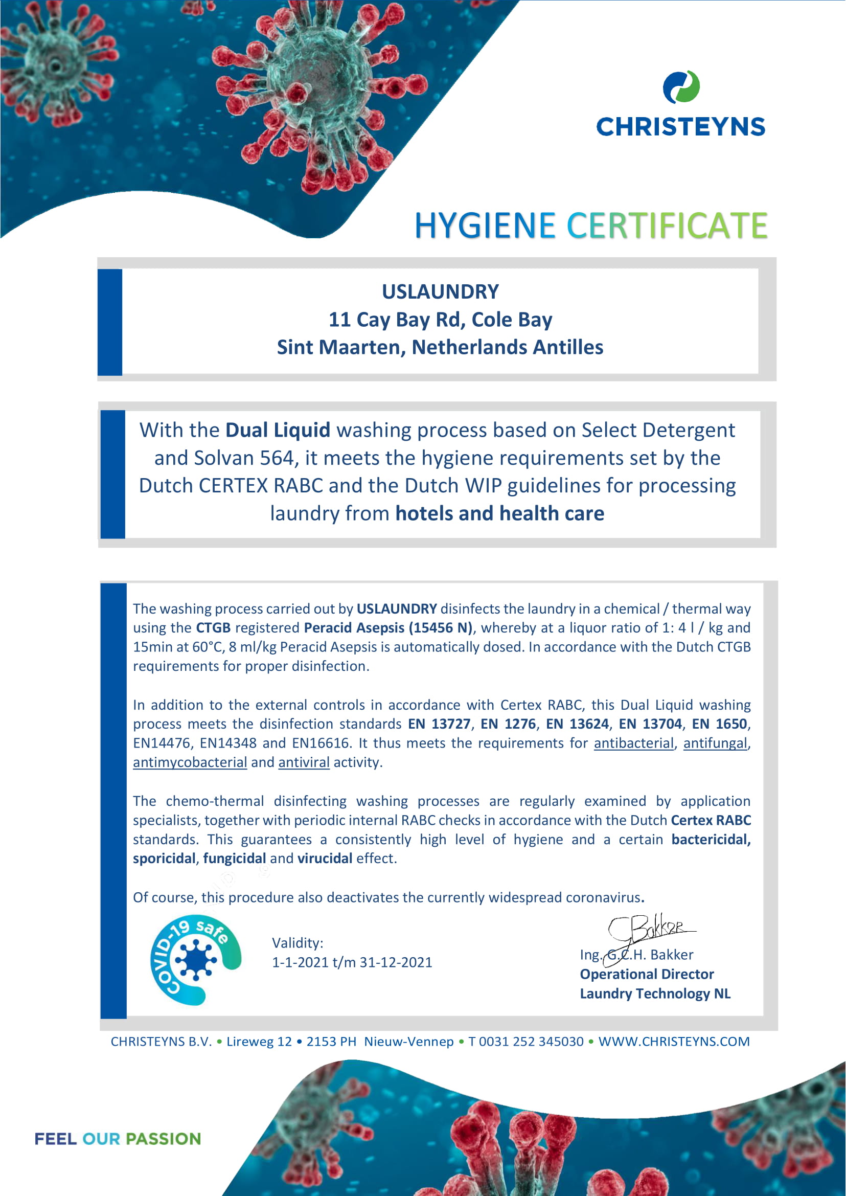 USLAUNDRY's Hygiene - USLAUNDRY